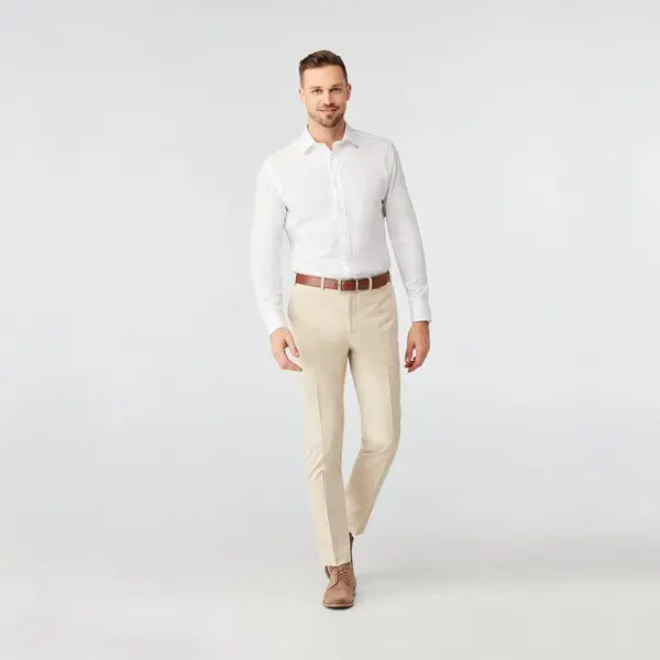 INDOCHINO Hartley Cotton Stretch Pants - Khaki