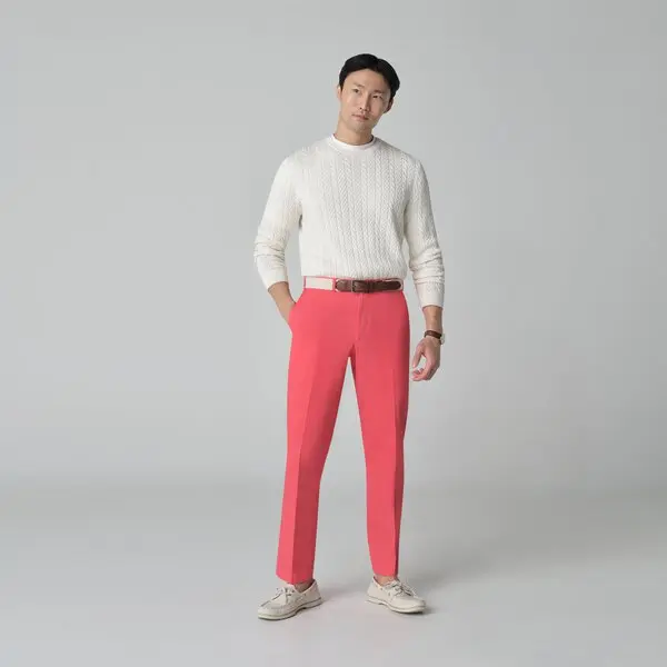 INDOCHINO Halton Coral Chino Pants - Red