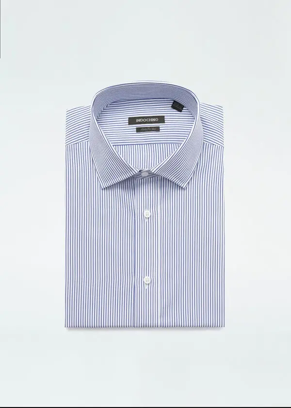 INDOCHINO Harrow Stripe Shirt - Navy