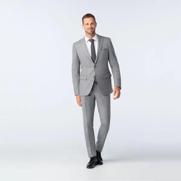 INDOCHINO Monza Royal Flannel Suit - Gray