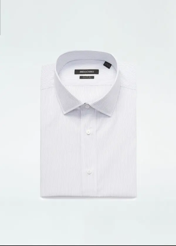 INDOCHINO Harrow Stripe Shirt - Gray