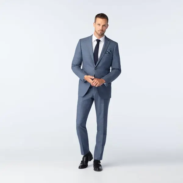 INDOCHINO Monza Royal Flannel Stone Blazer