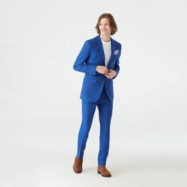 INDOCHINO Knotting Birdseye Deep Blazer