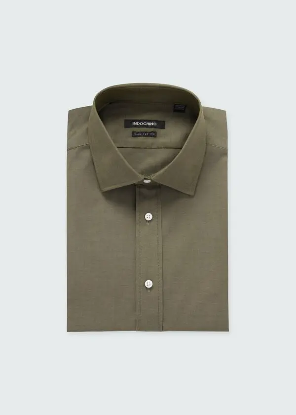 INDOCHINO Helmsley Oxford Shirt - Olive