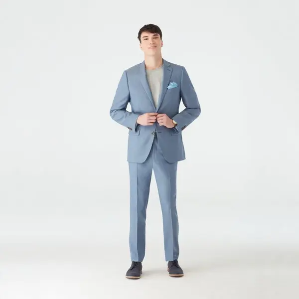 INDOCHINO Knotting Birdseye Light Suit