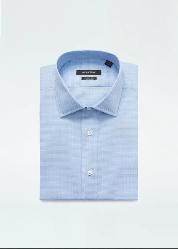 INDOCHINO Hadleigh Plaid Shirt - Blue
