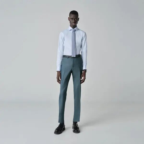 INDOCHINO Mezzana Flannel Pants - Teal