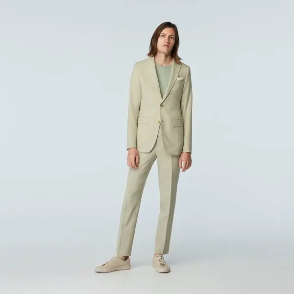INDOCHINO Loddon Stripe Suit - Olive