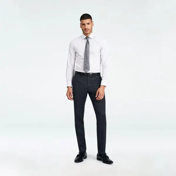 INDOCHINO Hereford Cavalry Twill Charcoal Pants - Gray