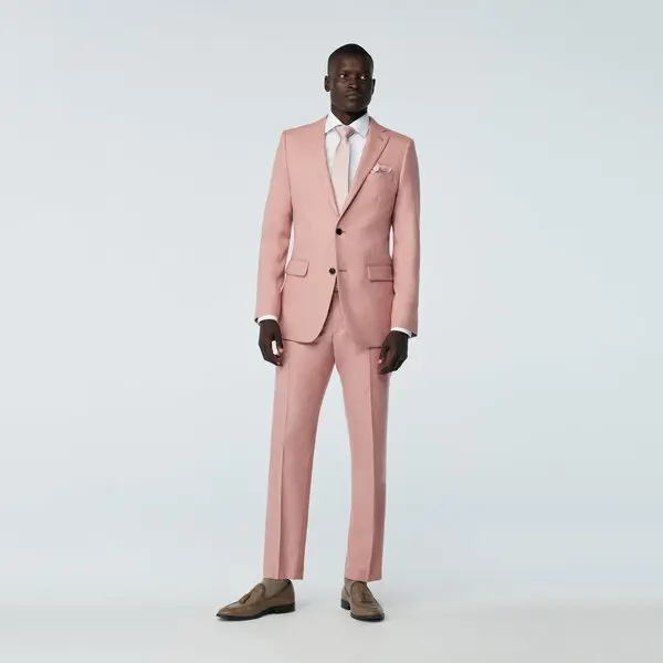 INDOCHINO Monza Flannel Rose Suit - Pink