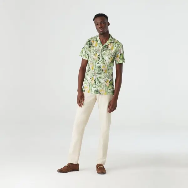 INDOCHINO Kenwick Palm Leaves Camp Shirt - Green