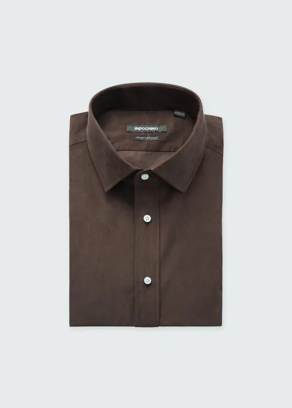 INDOCHINO Fairwood Corduroy Shirt - Brown