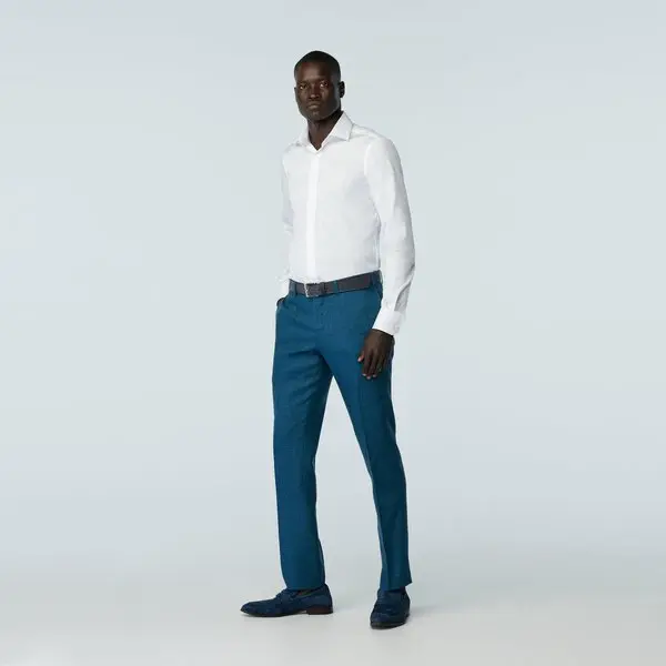 INDOCHINO Madesimo Linen Pants - Teal