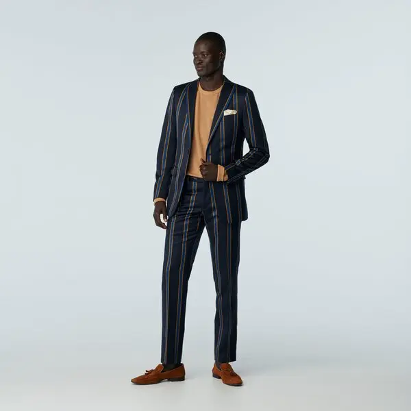 INDOCHINO Bardwell Stripe Suit - Navy