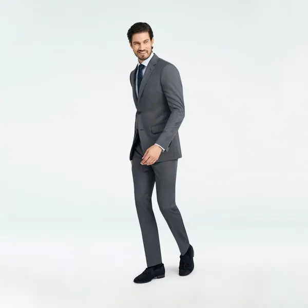 INDOCHINO Hereford Cavalry Twill Blazer - Gray