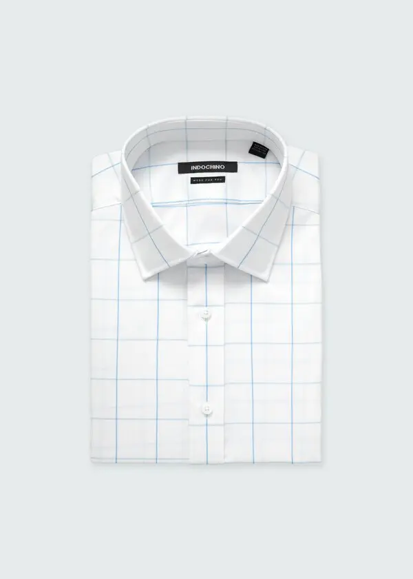 INDOCHINO Hyde Check Shirt - Blue