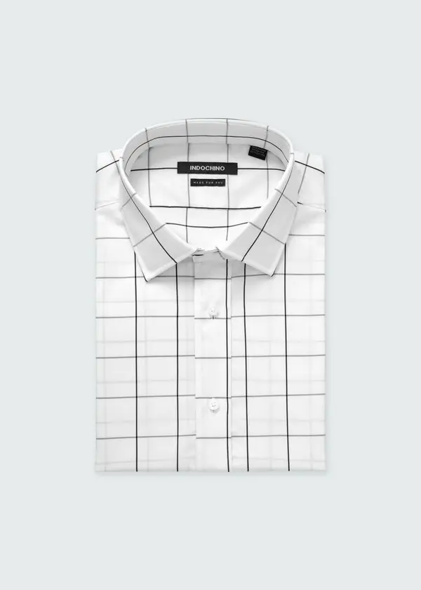 INDOCHINO Hyde Check Shirt - Navy