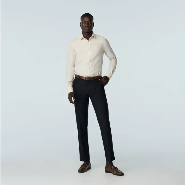 INDOCHINO Stockport Wool Linen Pants - Black