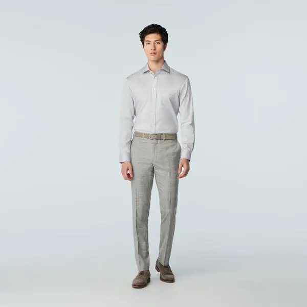 INDOCHINO Lydney Check Light Pants - Gray