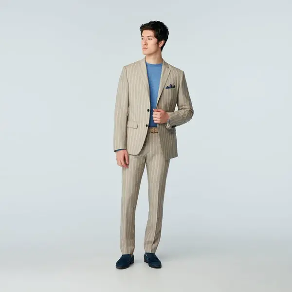 INDOCHINO Lightcliffe Stripe Suit - Sand