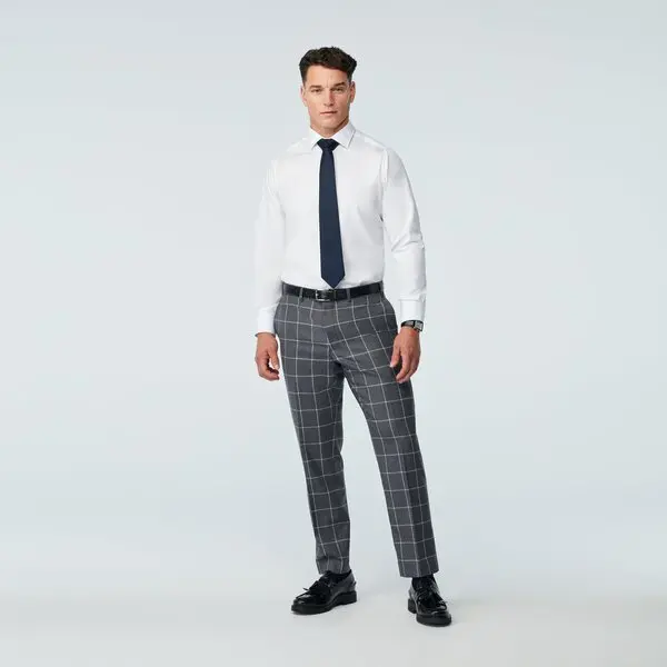 INDOCHINO Durham Windowpane Dark Pants