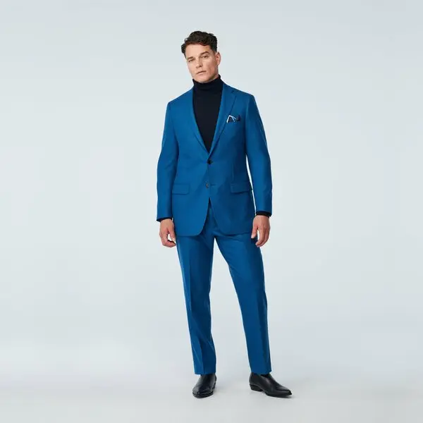 INDOCHINO Monza Royal Flannel Suit - Blue