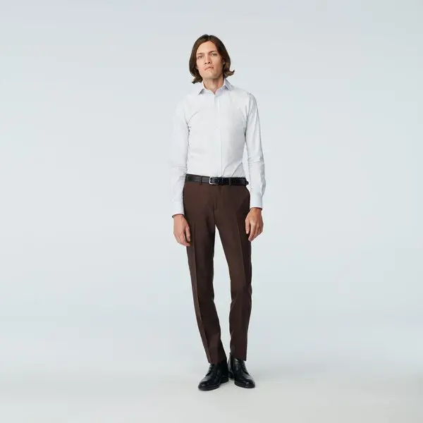 INDOCHINO Northfield Basketweave Pants - Brown