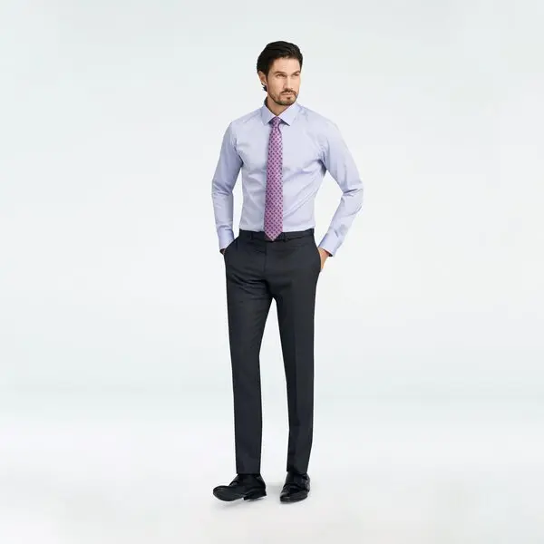 INDOCHINO Hayward Flannel Charcoal Pants