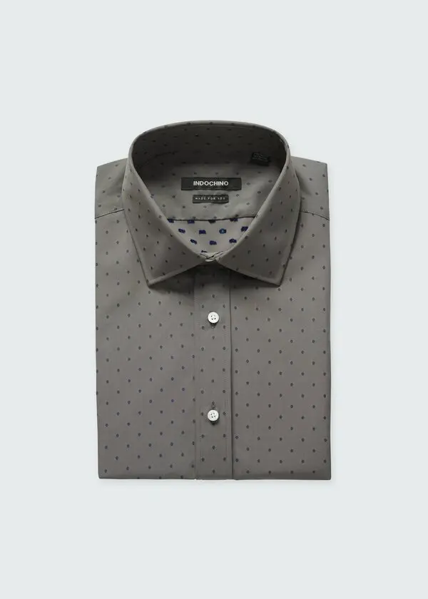 INDOCHINO Hyde Dobby Shirt - Gray