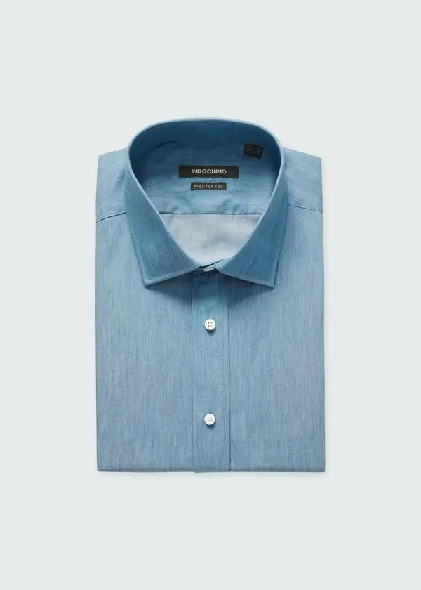 INDOCHINO Lea Washed Light Shirt - Blue