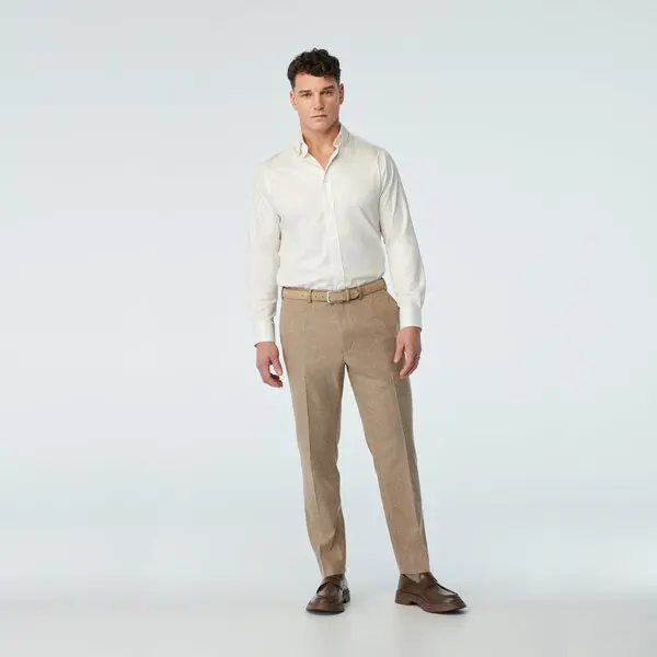 INDOCHINO Marche Wool Blend Stretch Pants - Sand