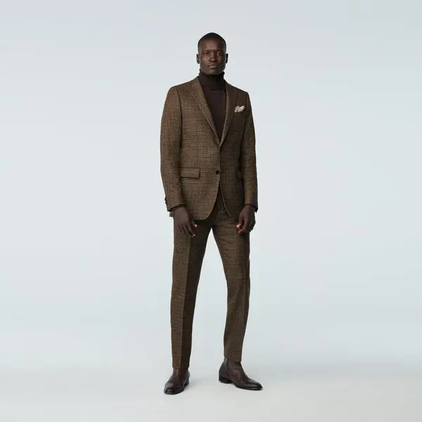 INDOCHINO Newbridge Tweed Wool Stretch Light Blazer