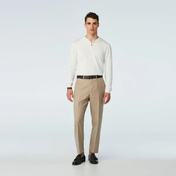 INDOCHINO Odell Wool Silk Pants - Sand