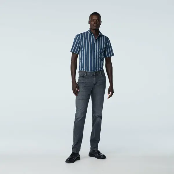 INDOCHINO Neyland Soft Striped Casual Shirt - Navy