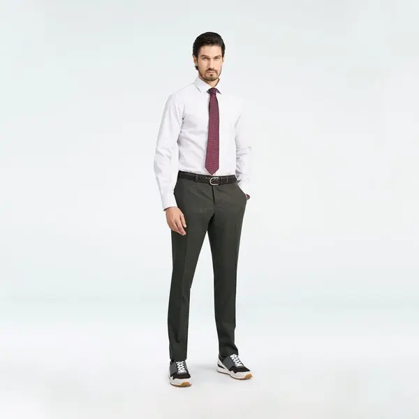 INDOCHINO Hayward Flannel Pants - Olive