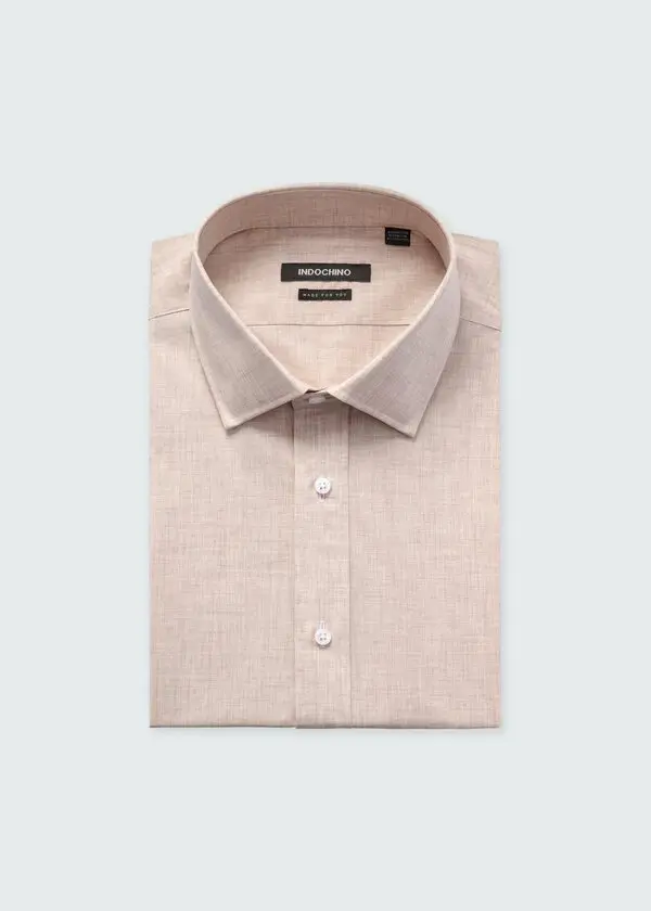 INDOCHINO Ospringe Chambray Shirt - Cream