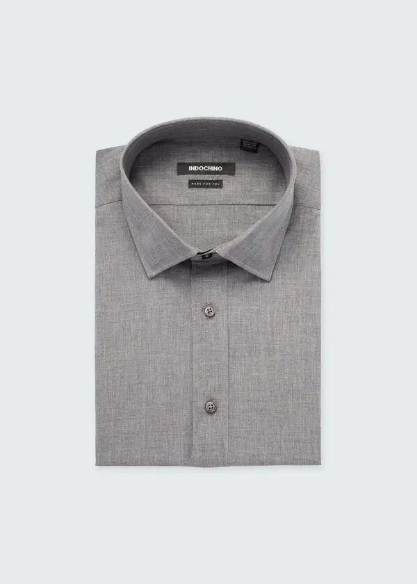 INDOCHINO Ospringe Chambray Shirt - Gray