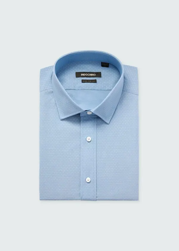 INDOCHINO Oxley Dobby Light Shirt - Teal