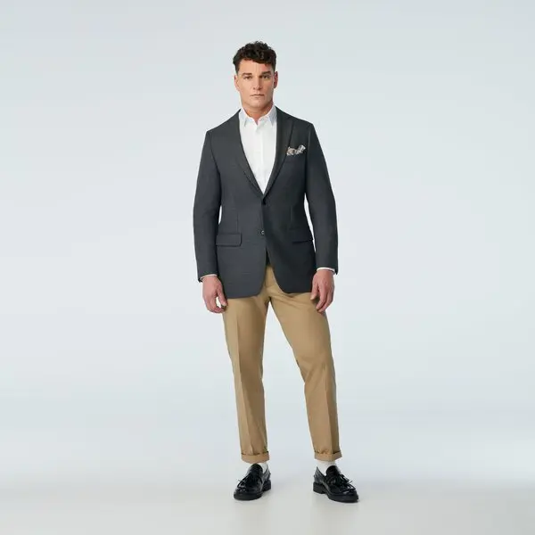 INDOCHINO Hatton Twill Blazer - Gray