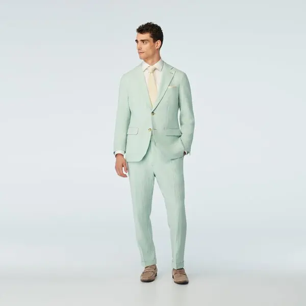 INDOCHINO Mondovi Seersucker Light Sage Blazer
