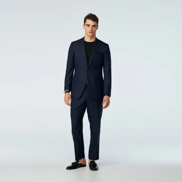 INDOCHINO Modica Herringbone Suit - Navy