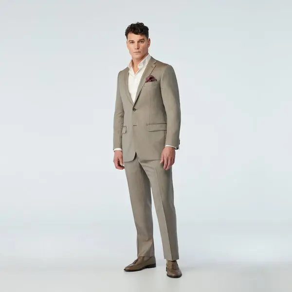 INDOCHINO Modica Herringbone Light Suit - Brown