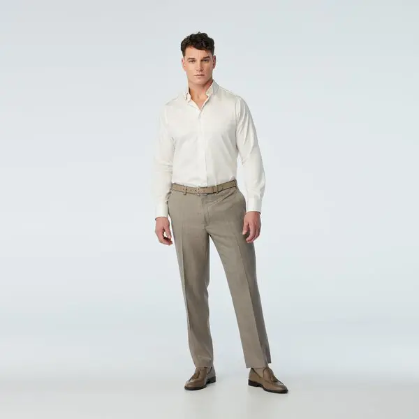 INDOCHINO Modica Herringbone Light Pants - Brown