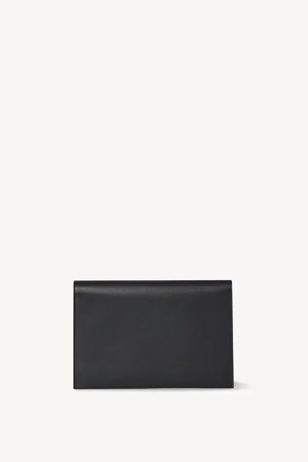 THE ROW Essential Leather Pouch - Black