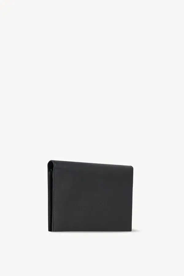 THE ROW Essential Leather Pouch - Black