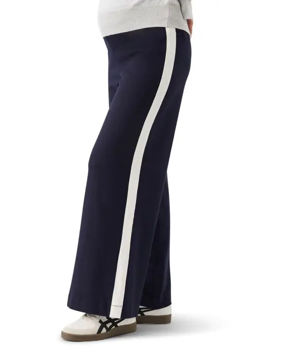 RIPE MATERNITY Ari Side Stripe Wide Leg Maternity Pant