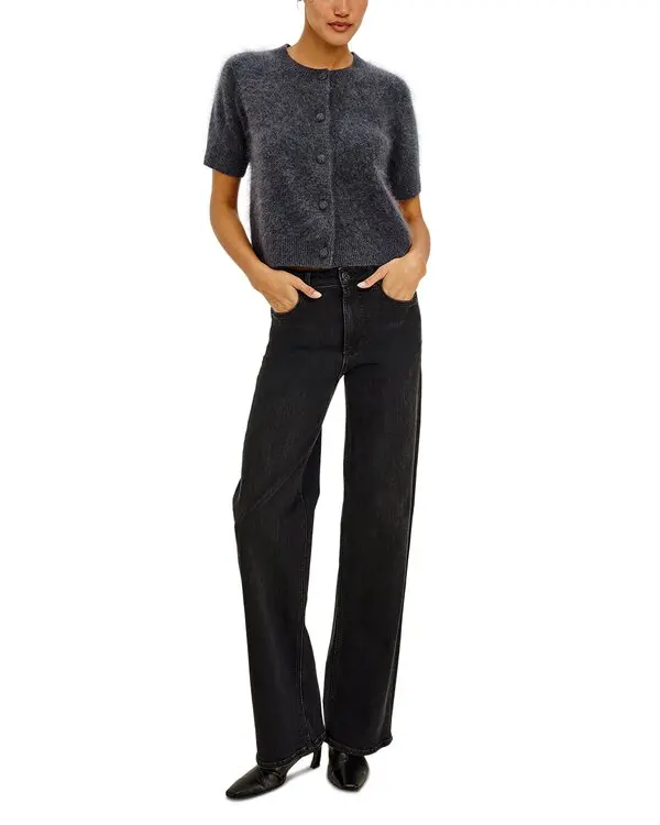 Rails Roman Wool Short Sleeve Cardigan