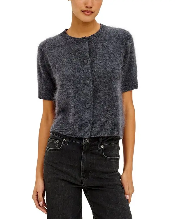 Rails Roman Wool Short Sleeve Cardigan