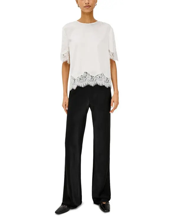 Rails Lace Trim Top - Ivory