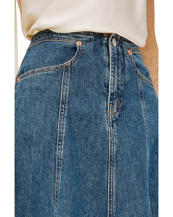 Rails Vicente Midi Jean Skirt